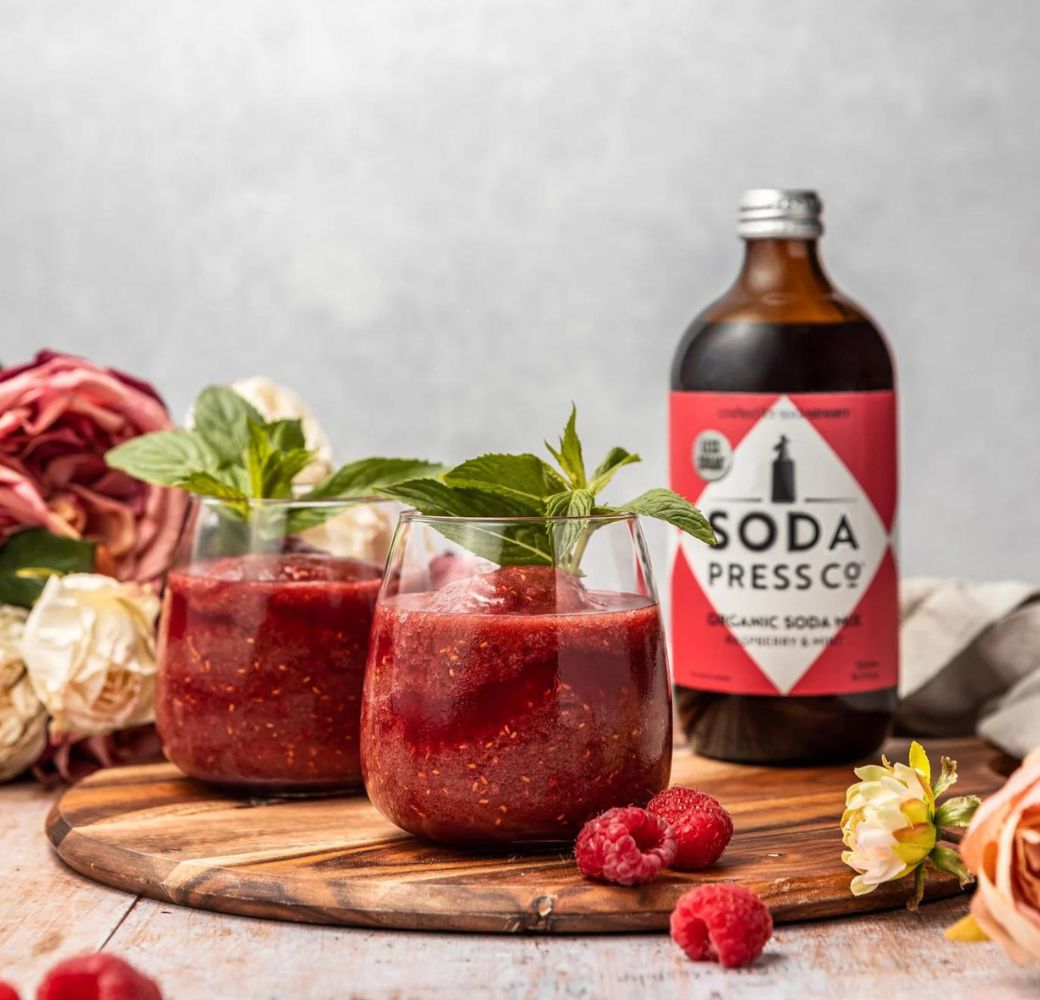 Soda Press Co Recipe - Raspberry & Mint Frozé - Funky Gifts NZ