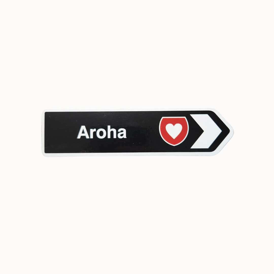 NZ Road Sign Magnet - Aroha – Funky Gifts NZ