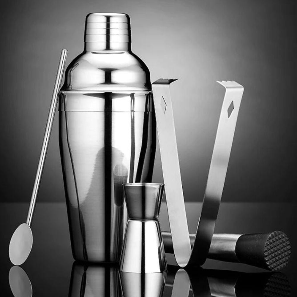 Tempa Aurora 5pc Cocktail Set - Silver – Funky Gifts NZ