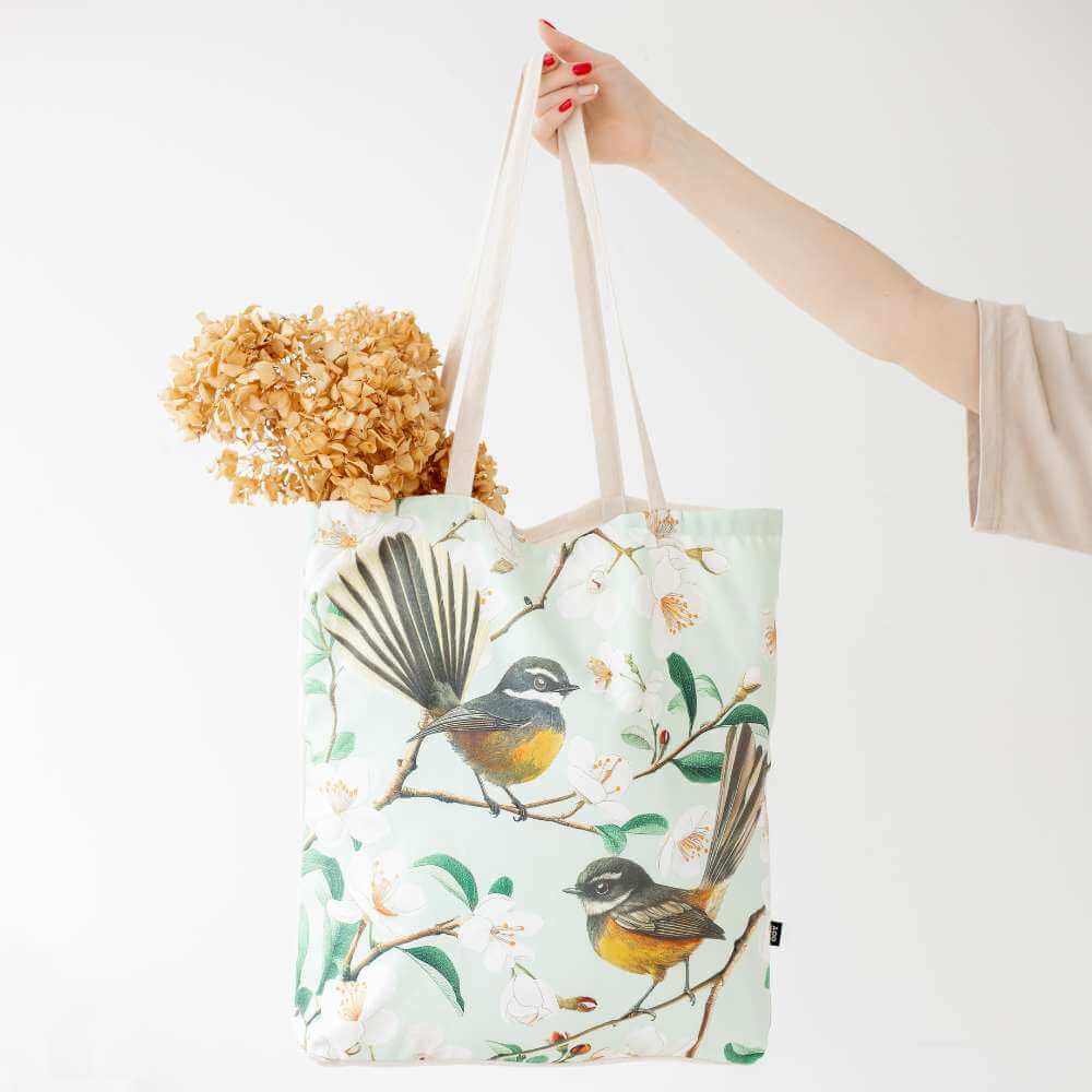 Chatty Fantail Shopping Bag – Funky Gifts NZ