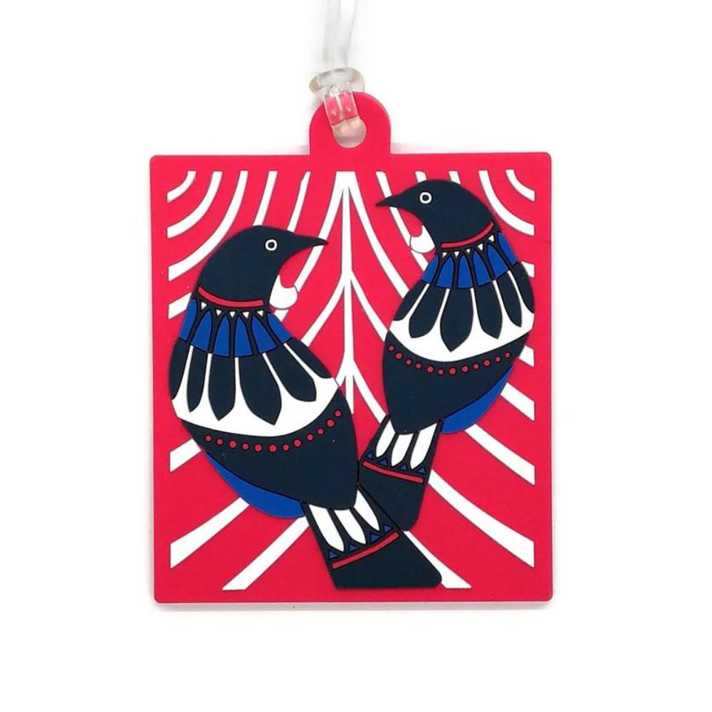 DBL Bag Tag - Scandi Tui – Funky Gifts NZ