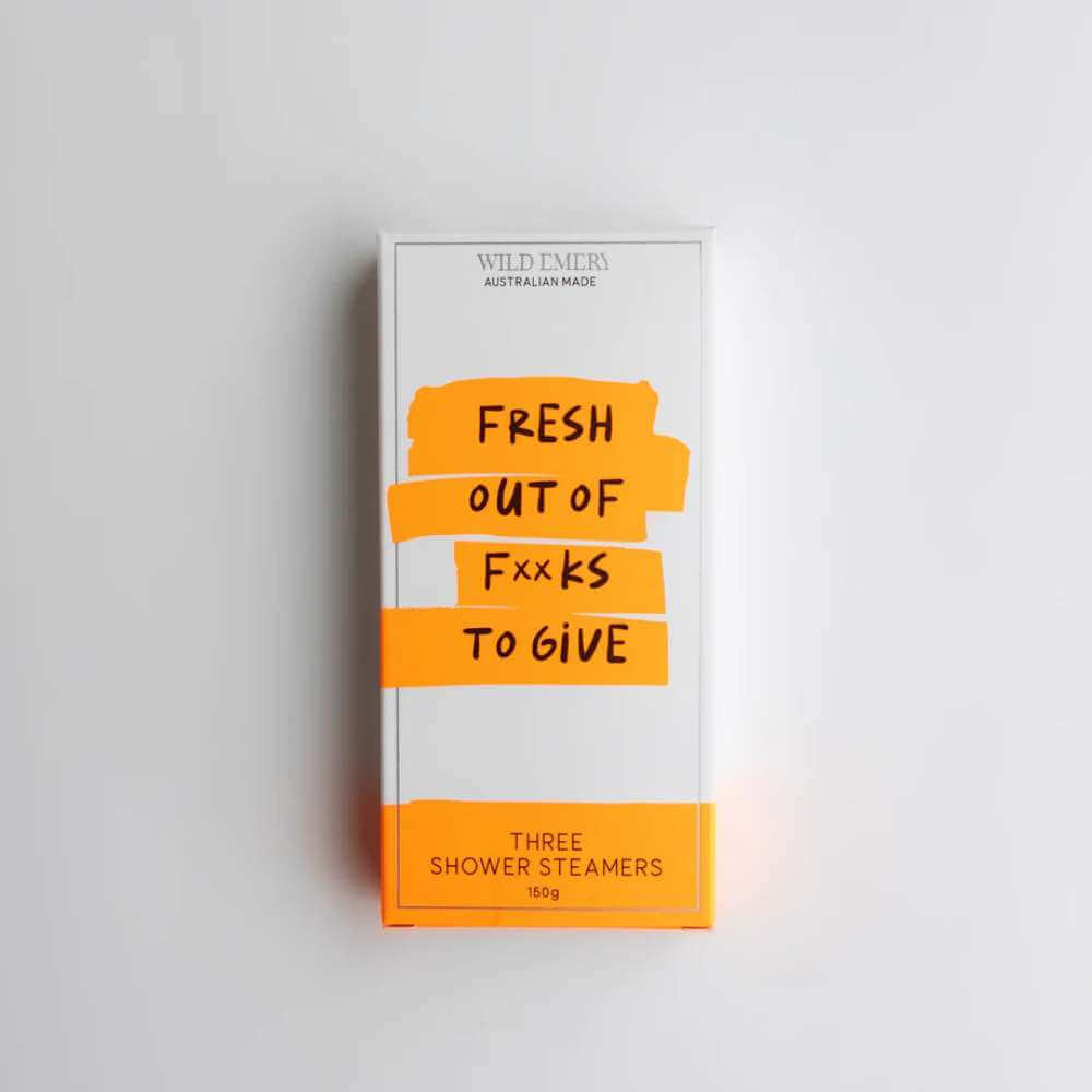 Fresh Out of F*cks To Give - Shower Steamer 3pk – Funky Gifts NZ