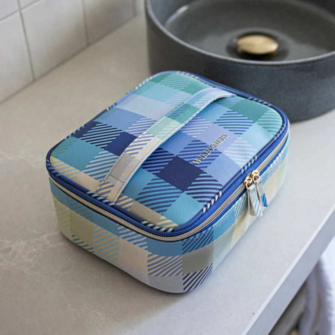 Wild Emery Large Blue Toiletry Bag – Funky Gifts NZ