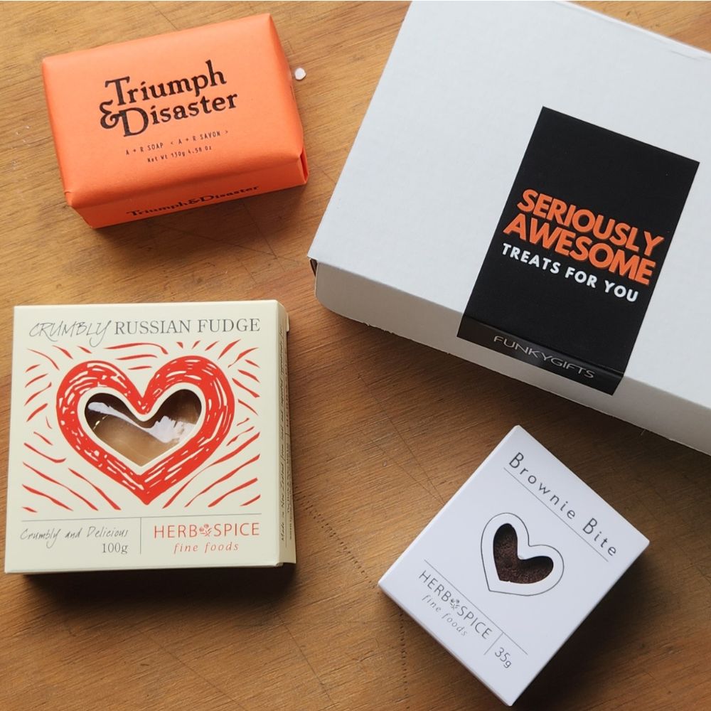 Seriously Awesome Soaps & Treats Mini Gift Box - Funky Gifts NZ